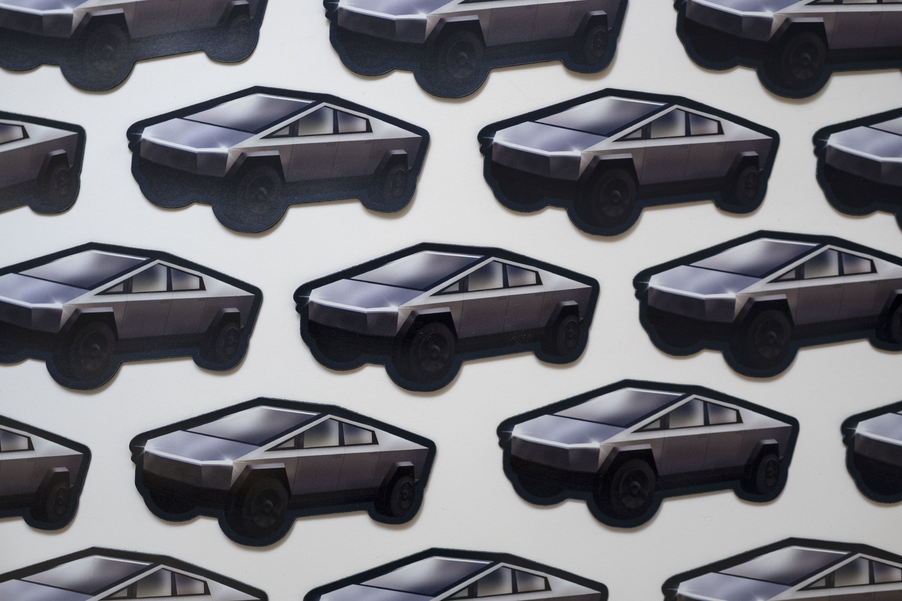 Tesla Cybertruck Magnet | Cybertruck Magnet | Die-cut Magnet ...