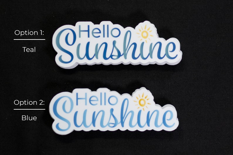 Hello Sunshine Sticker Vinyl Sticker - Etsy