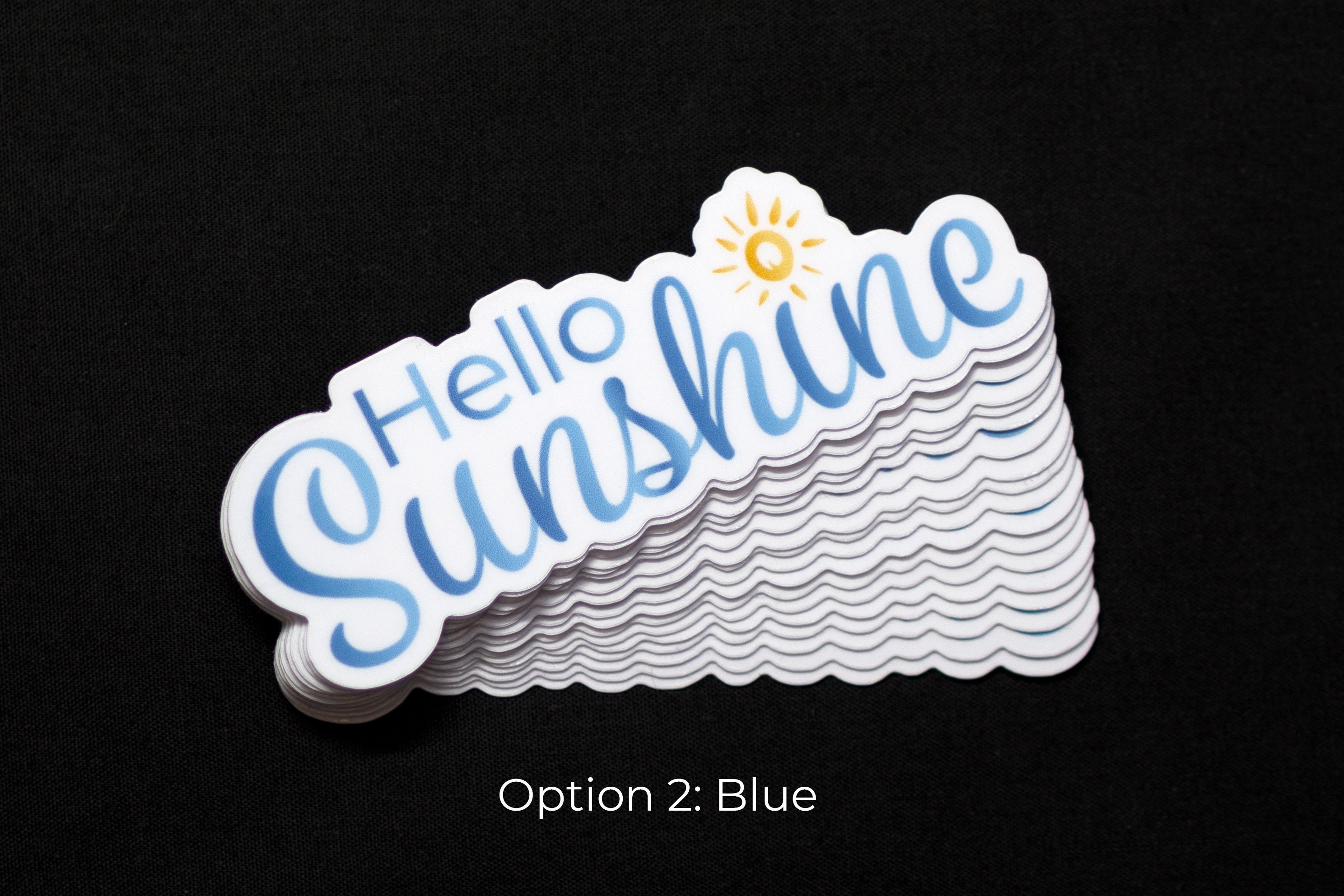 Hello Sunshine Sticker Vinyl Sticker - Etsy