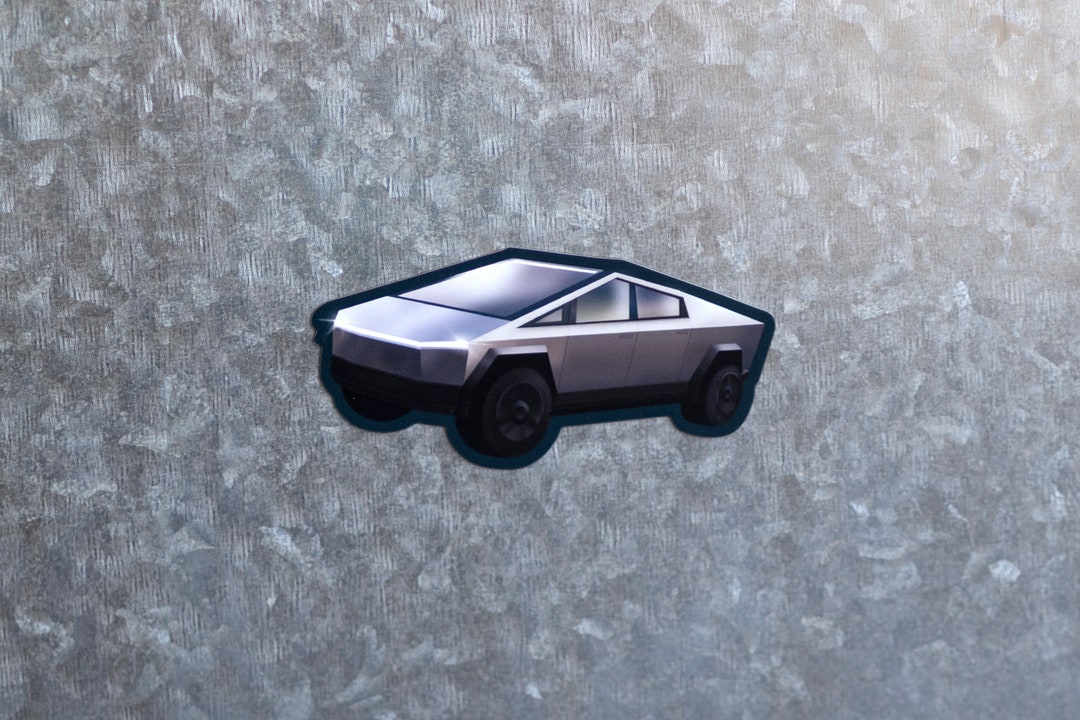 Tesla Cybertruck Magnet | Cybertruck Magnet | Die-cut Magnet ...
