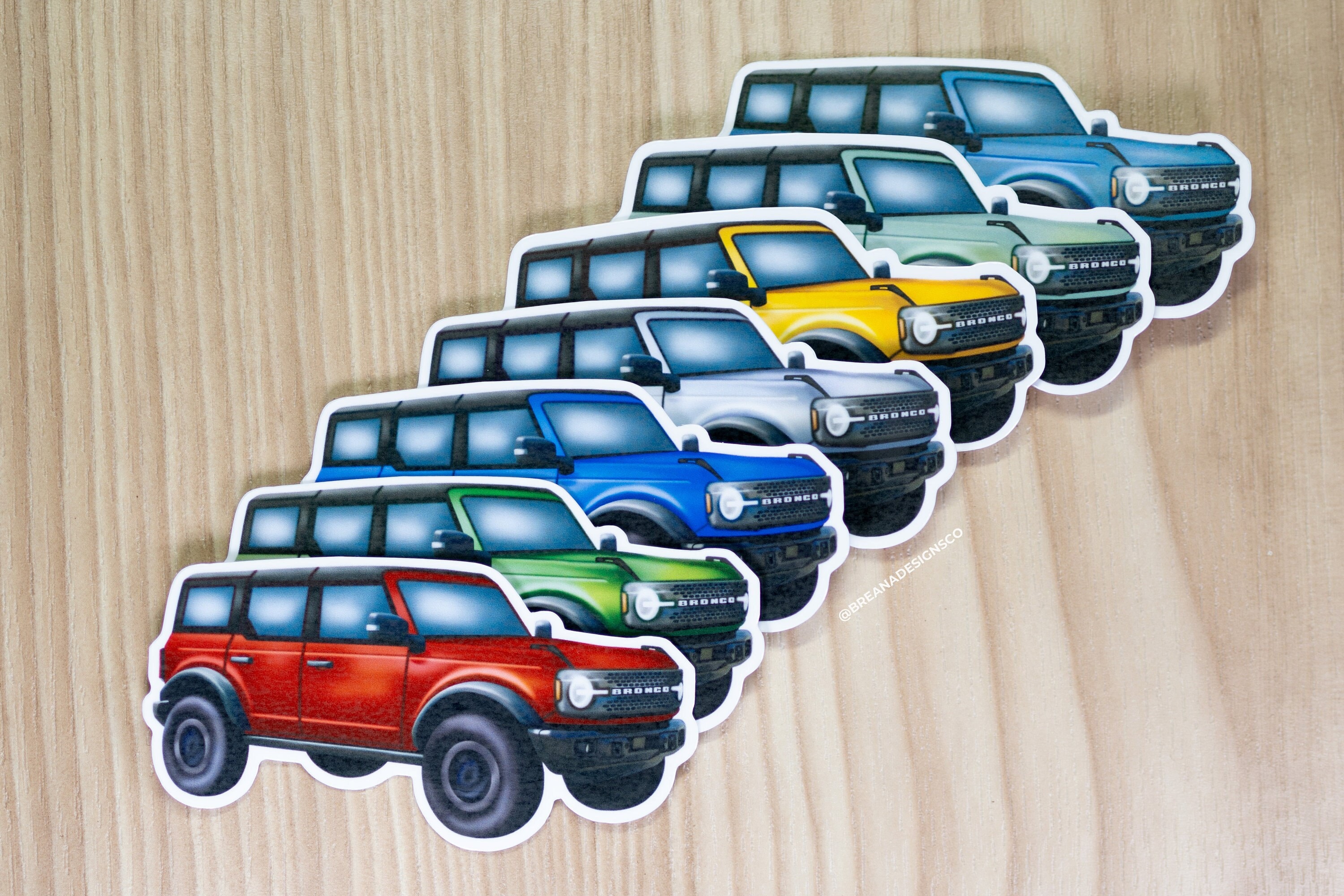 Bronco Sticker | Car Vinyl Sticker | Seven Color Options (choose 1) - Etsy
