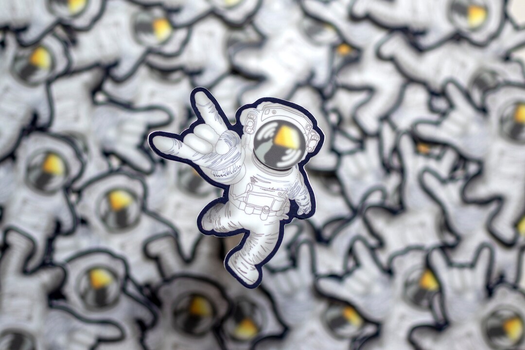 Astronaut Sticker | Space Vinyl Sticker | Space Man Sticker | Space ...