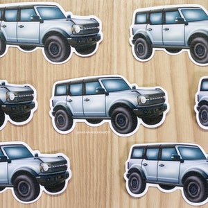 Bronco Sticker | Car Vinyl Sticker | Seven Color Options (choose 1) - Etsy