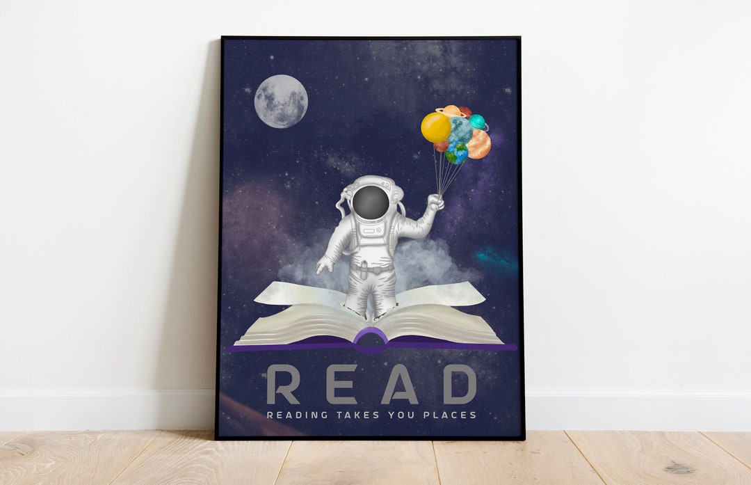 Read Poster | NASA Astronaut | Poster | Space Illustration | Home Decor ...