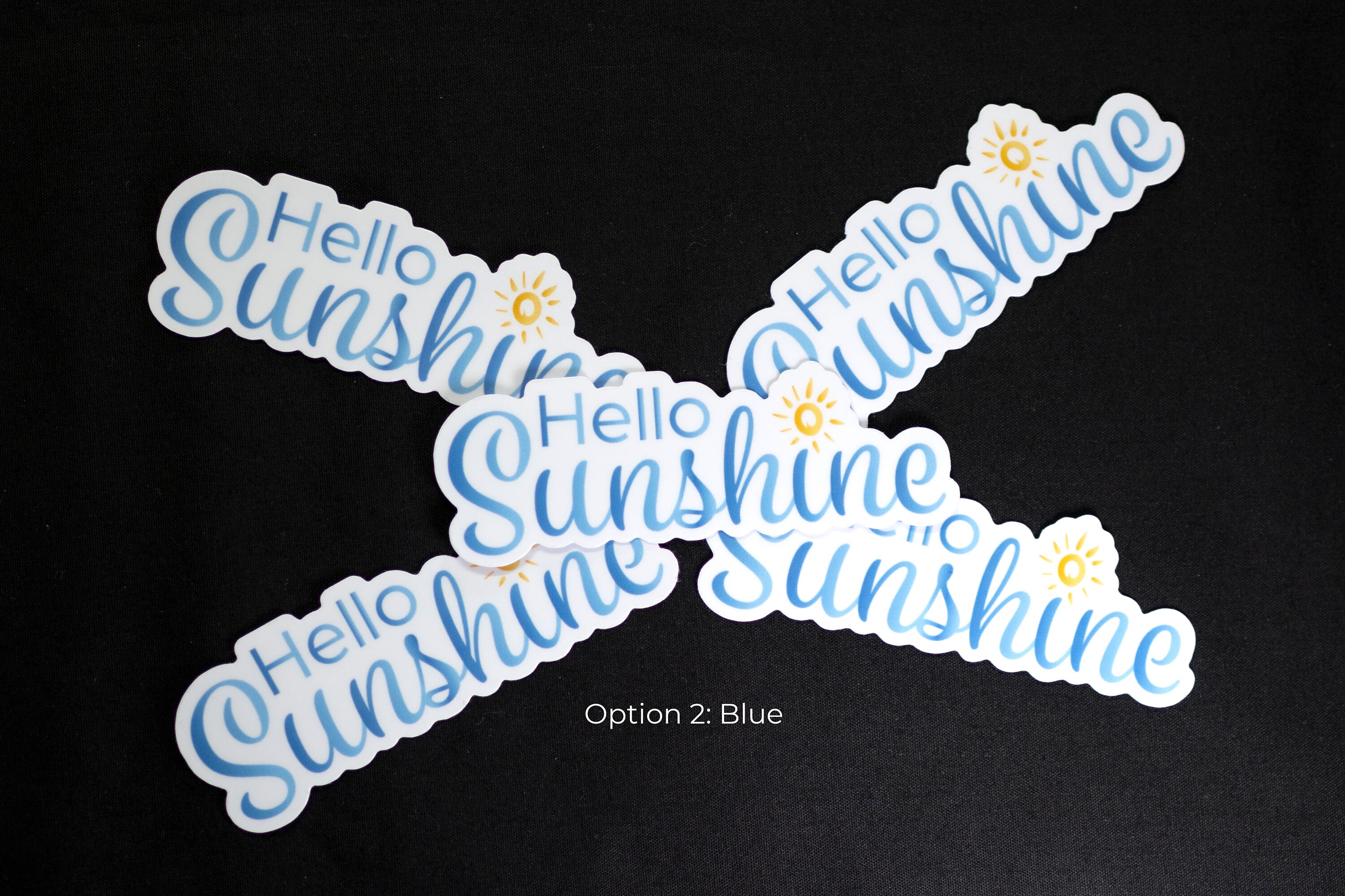 Hello Sunshine Sticker Vinyl Sticker - Etsy