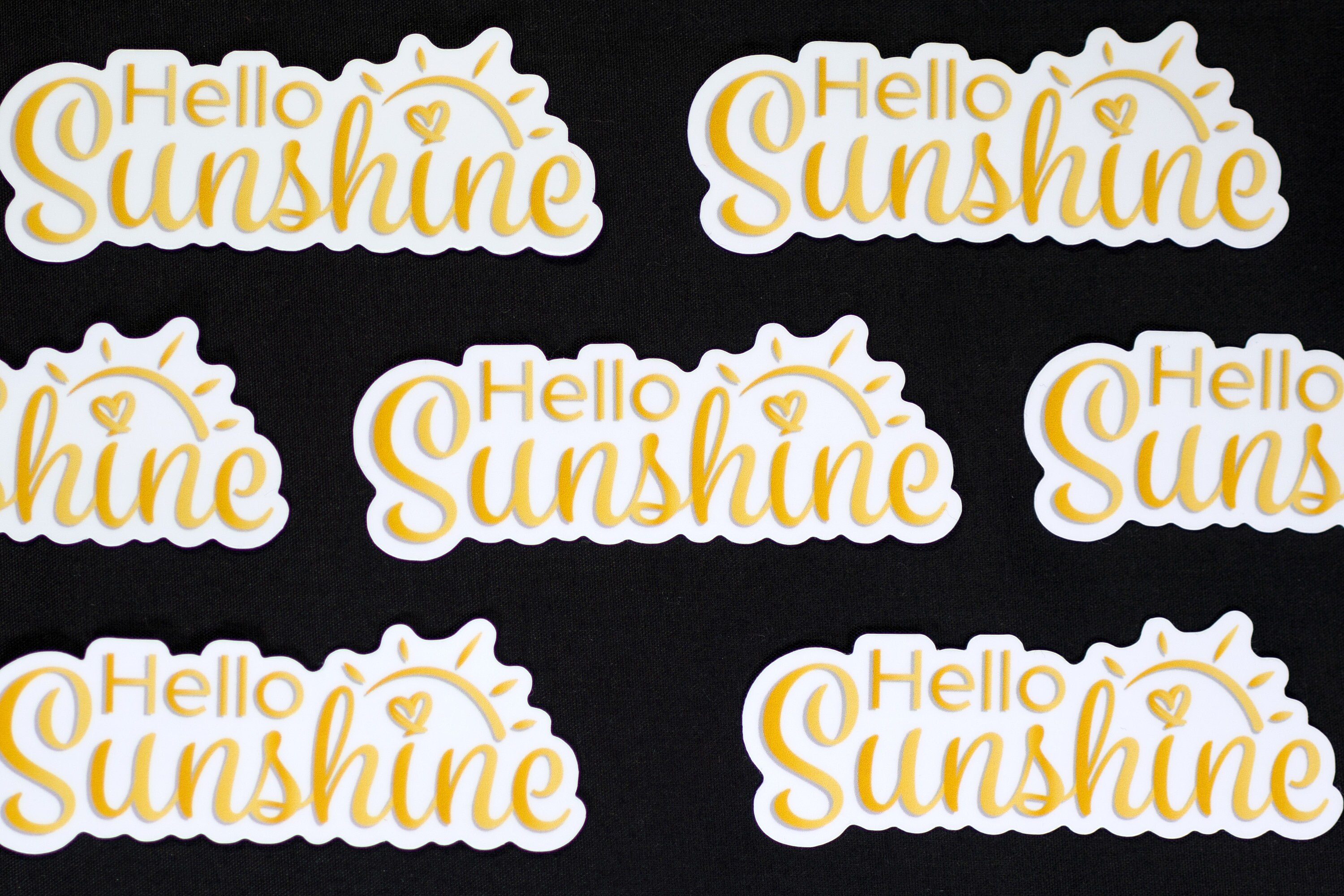 Hello Sunshine Sticker | Vinyl Sticker - Etsy