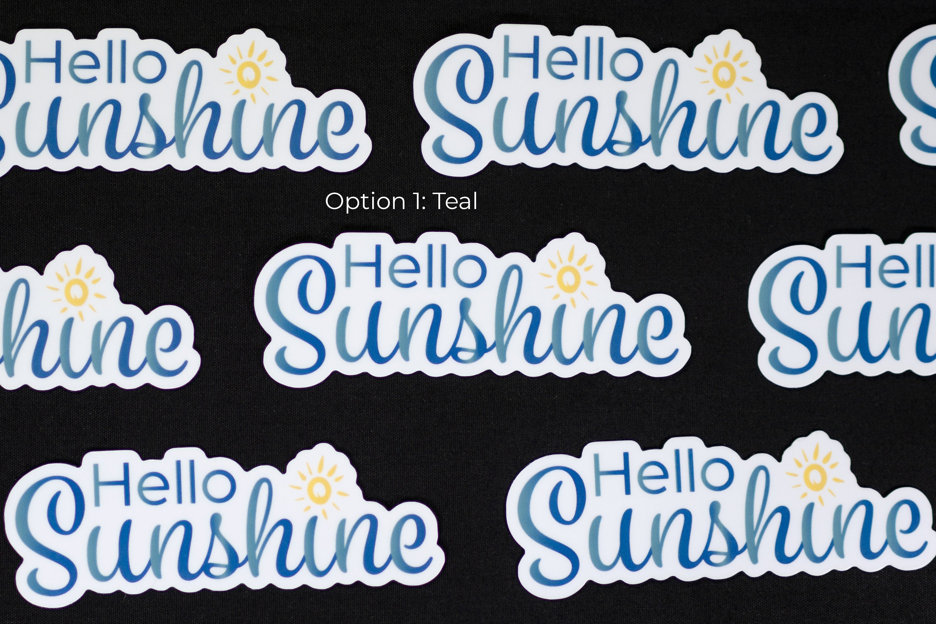 Hello Sunshine Sticker Vinyl Sticker - Etsy