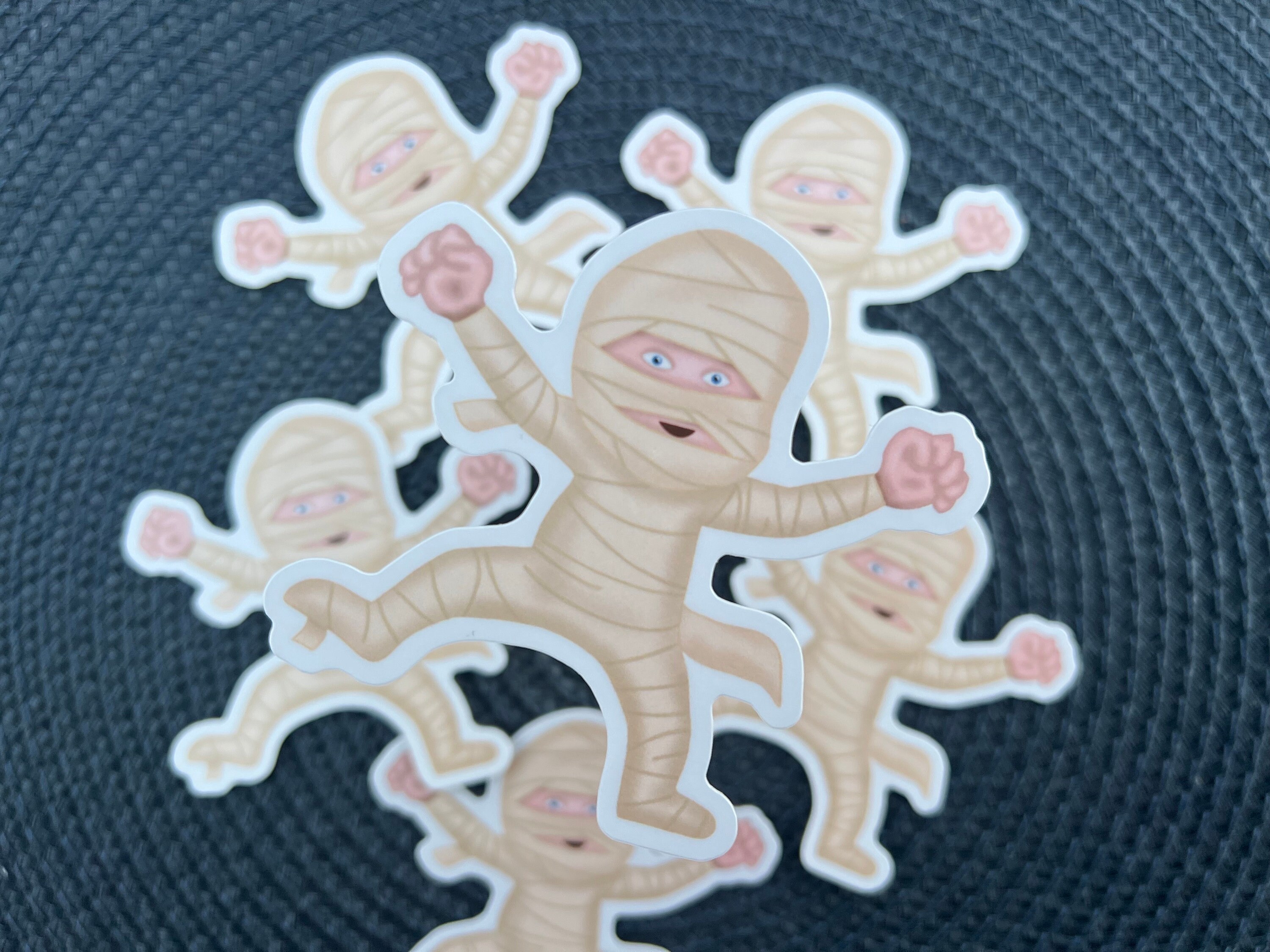 Mummy Sticker Mummy Costume Sticker Halloween Vinyl Sticker - Etsy