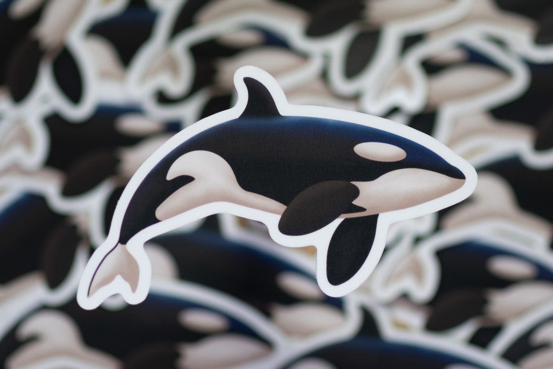 Orca Sticker | Killer Whale Sticker | Wild Animal Vinyl Sticker - Etsy