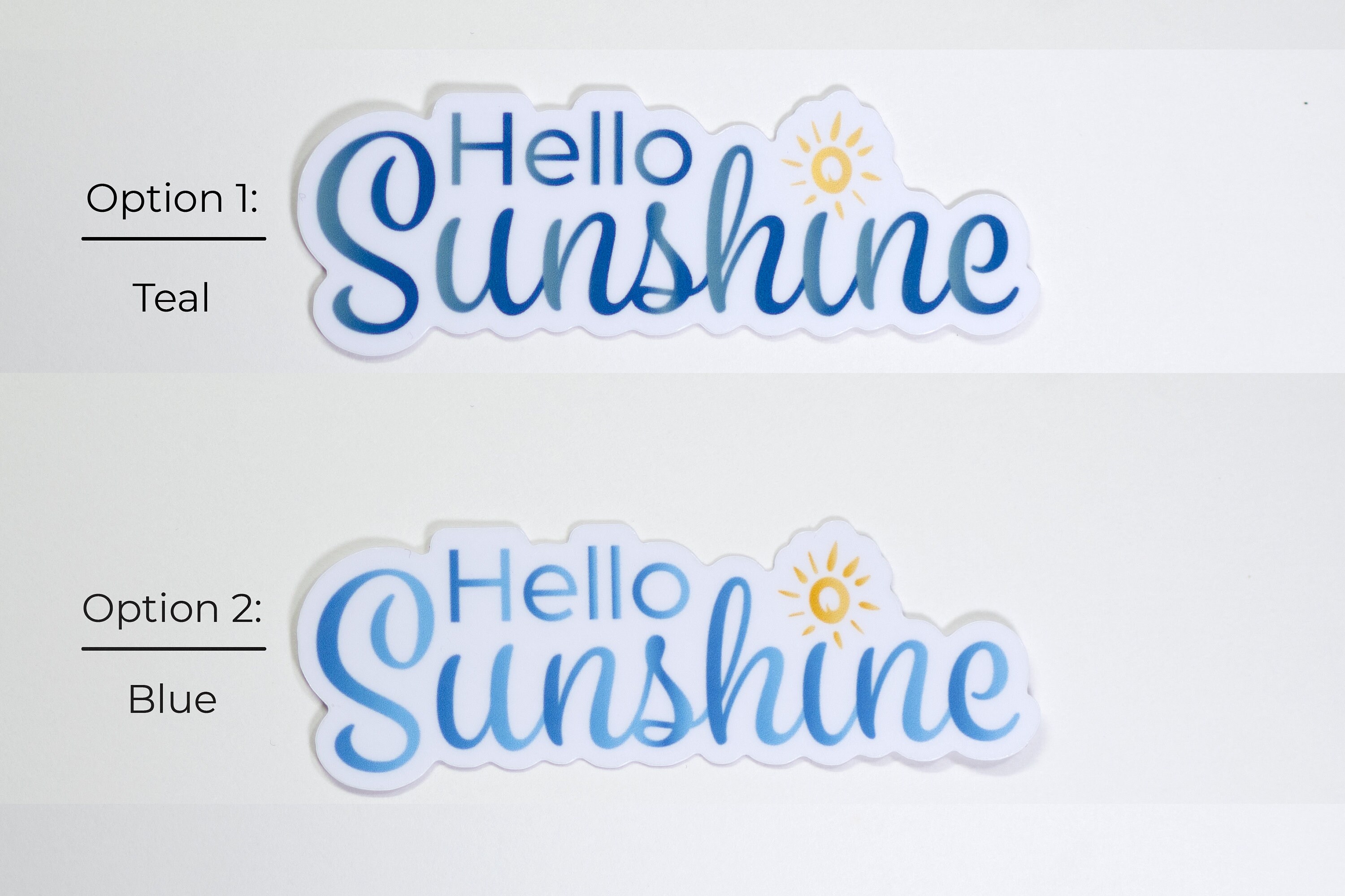 Hello Sunshine Sticker Vinyl Sticker - Etsy