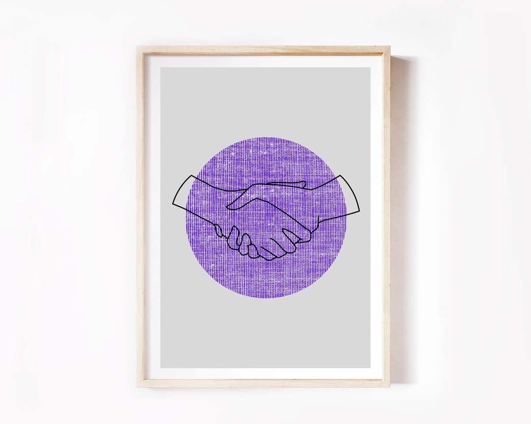 Purple Circle Print, Hand, Line Art, Digital Download, Digital Art ...