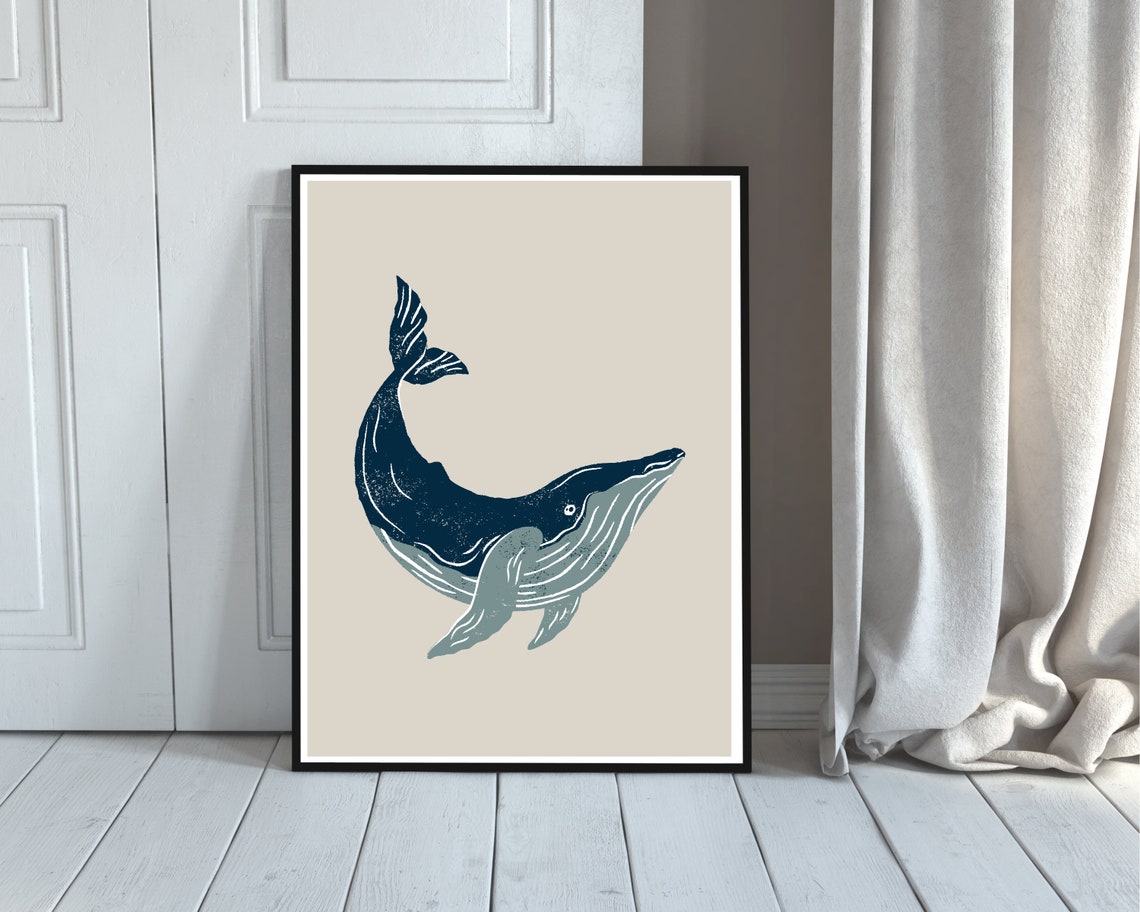 Whale Print Whale Art Print Whale Wall Art Print Sea Print - Etsy Ireland