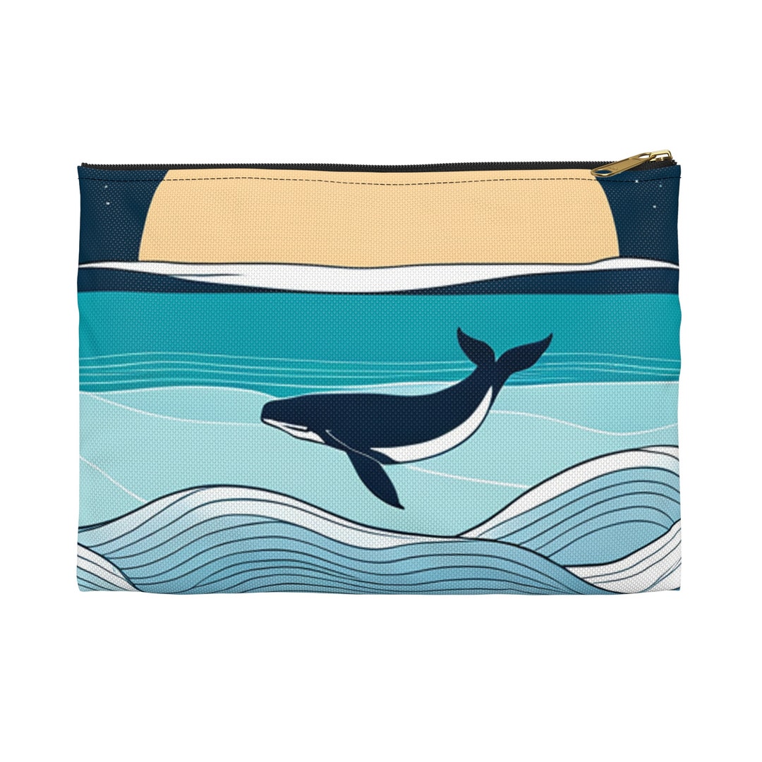 Whale Accessory Pouch, Whale Pouch, Whale Bag, Whale Clutch, Whale ...