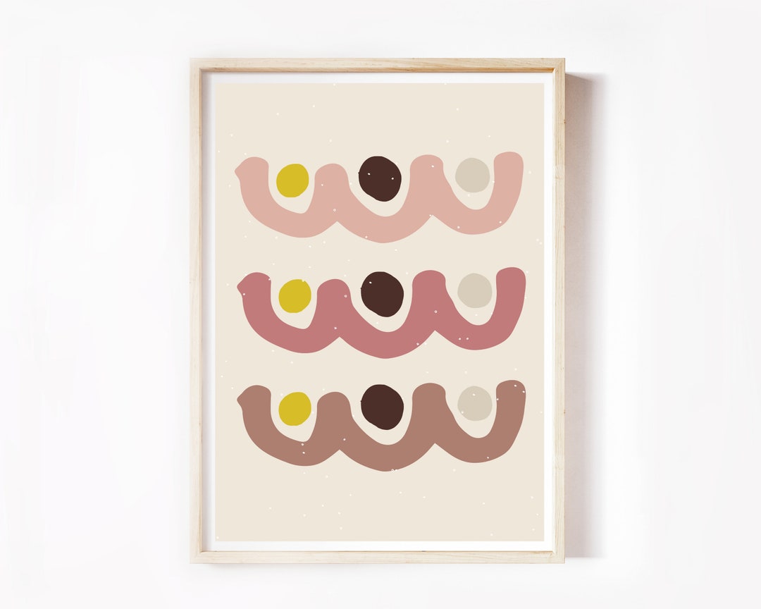 Abstract Scallops Abstract Art Loops Abstract Wall Art - Etsy