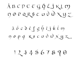 Lord the Rings Font | Etsy UK