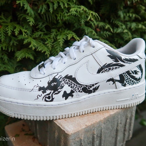 Nike Air Force 1 Custom Dragon Air Force 1 Air Force Ones - Etsy
