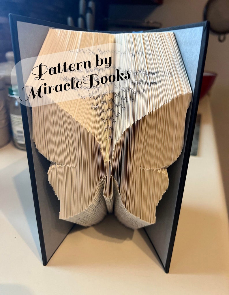 Butterfly Book Folding PATTERN (MMF) + Instructions + FREE Paw Print ...