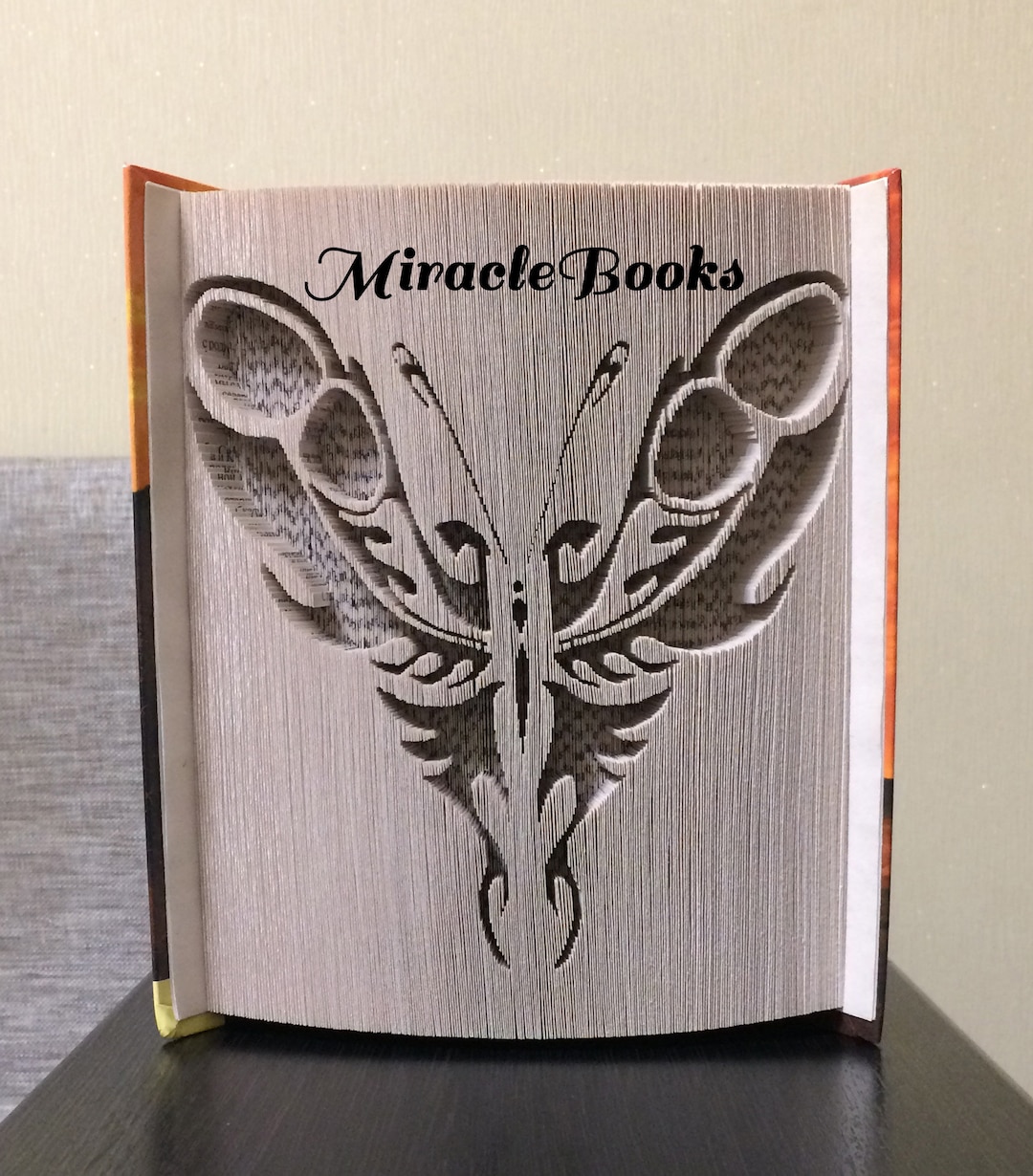 GRAPH Butterfly Book Folding PATTERN + Instructions - Book Fold ...