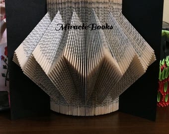 Book Sculpture 6 BOOK FOLDING PATTERN + Instructions - Geometric Book ...