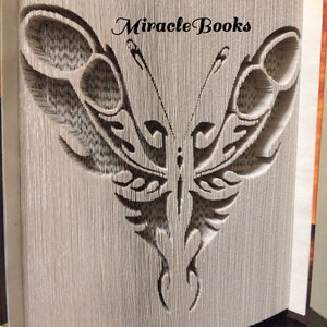 GRAPH Butterfly Book Folding PATTERN + Instructions - Book Fold ...