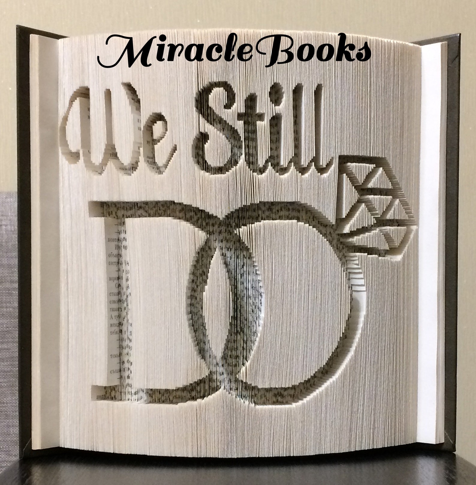 We Still Do BOOK FOLDING PATTERN Instructions Wedding Book | Etsy