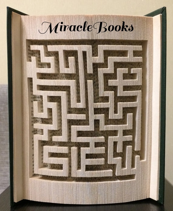 Labyrinth BOOK FOLDING PATTERN Instructions Maze Book - Etsy UK