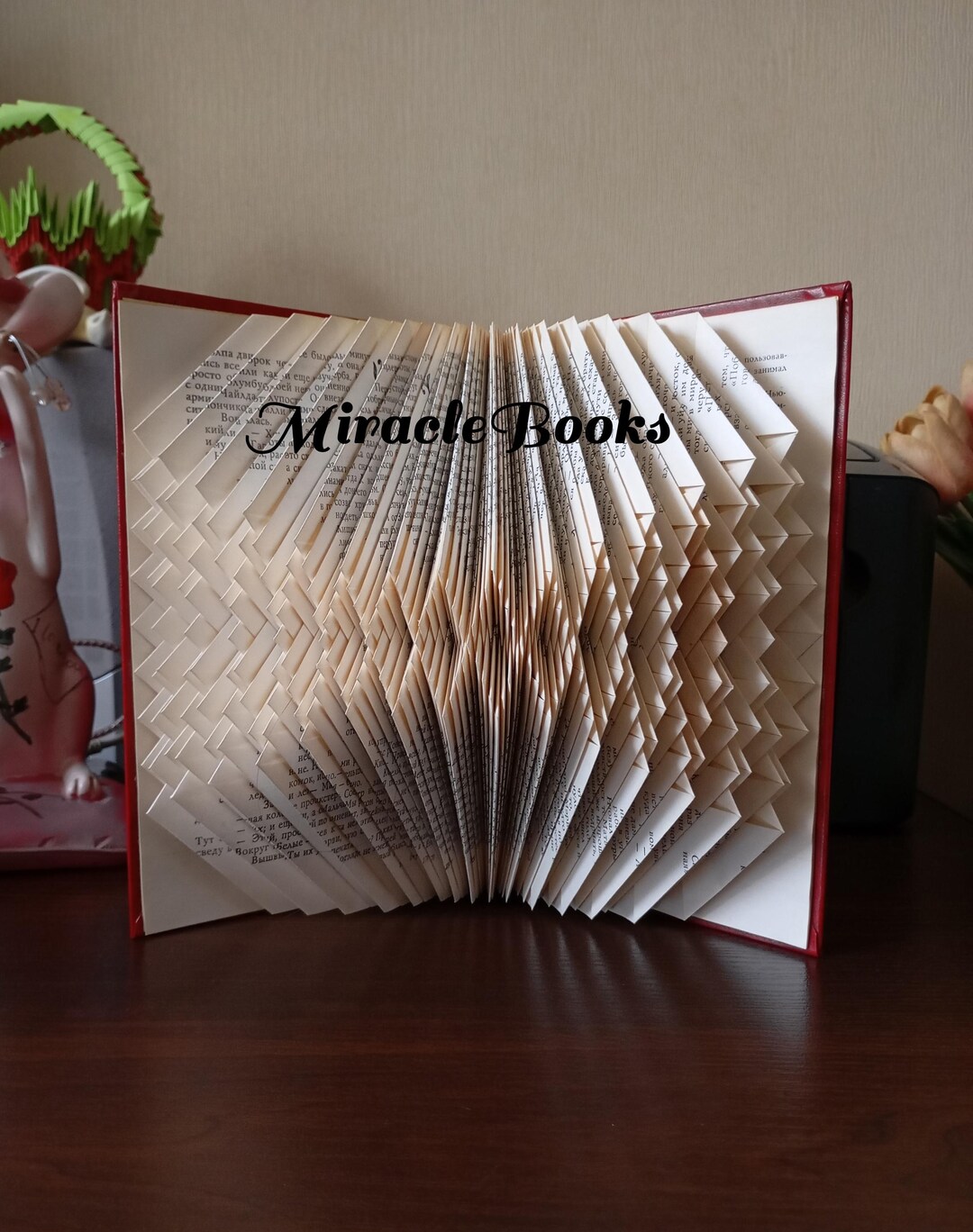 Geometric BOOK FOLDING PATTERN Figures 8 (diamonds) + Instructions ...