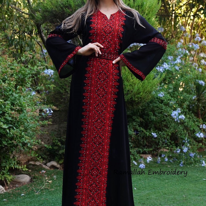 Arabic Red Wedding Dress - Etsy