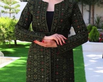 Palestinian Embroidery Stunning Jacket Amazing Tatreez From Front ...