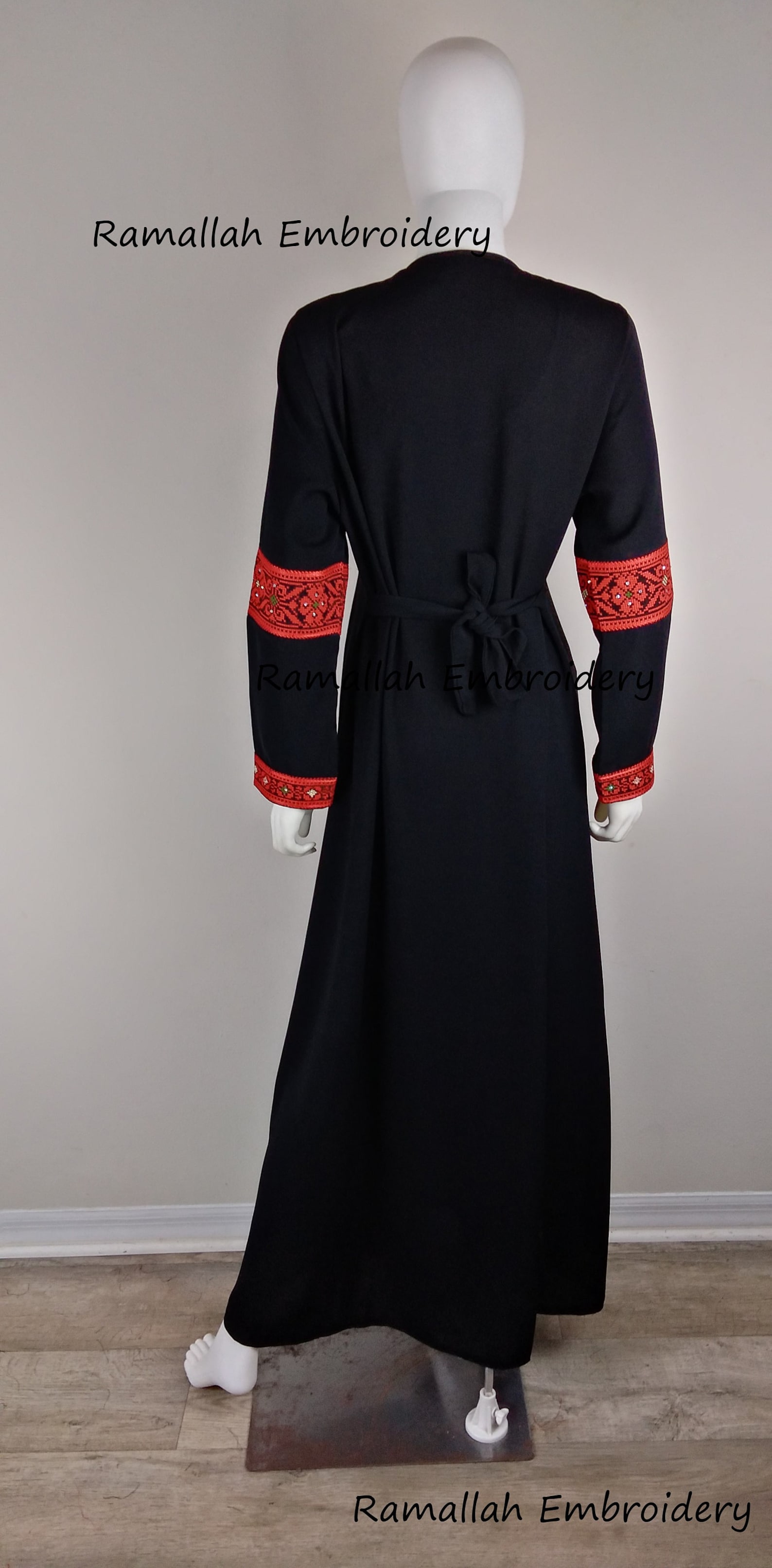 Palestinian Thobe Thob Embroidery Tatreez Red Sanabel - Etsy