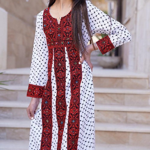 Traditional Palestinian Embroidery Dress for Girls Tatreez - Etsy