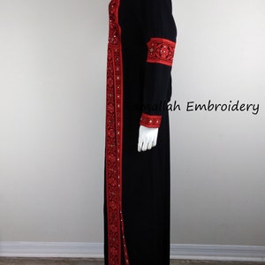 Palestinian Thobe Thob Embroidery Tatreez Red Sanabel - Etsy