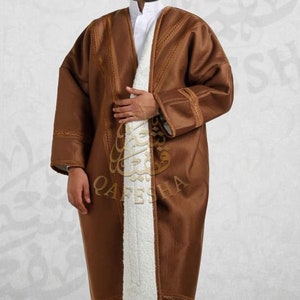 Farwa Fur Men Bisht Arabic Cloak Winter Warm Coat Heavy Style - Etsy
