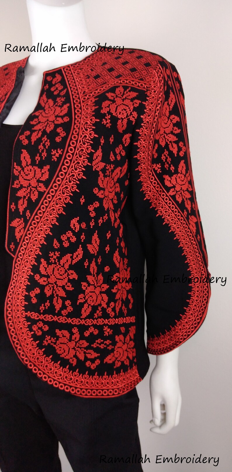 Palestinian Embroidery Stunning Jacket Amazing Tatreez From - Etsy