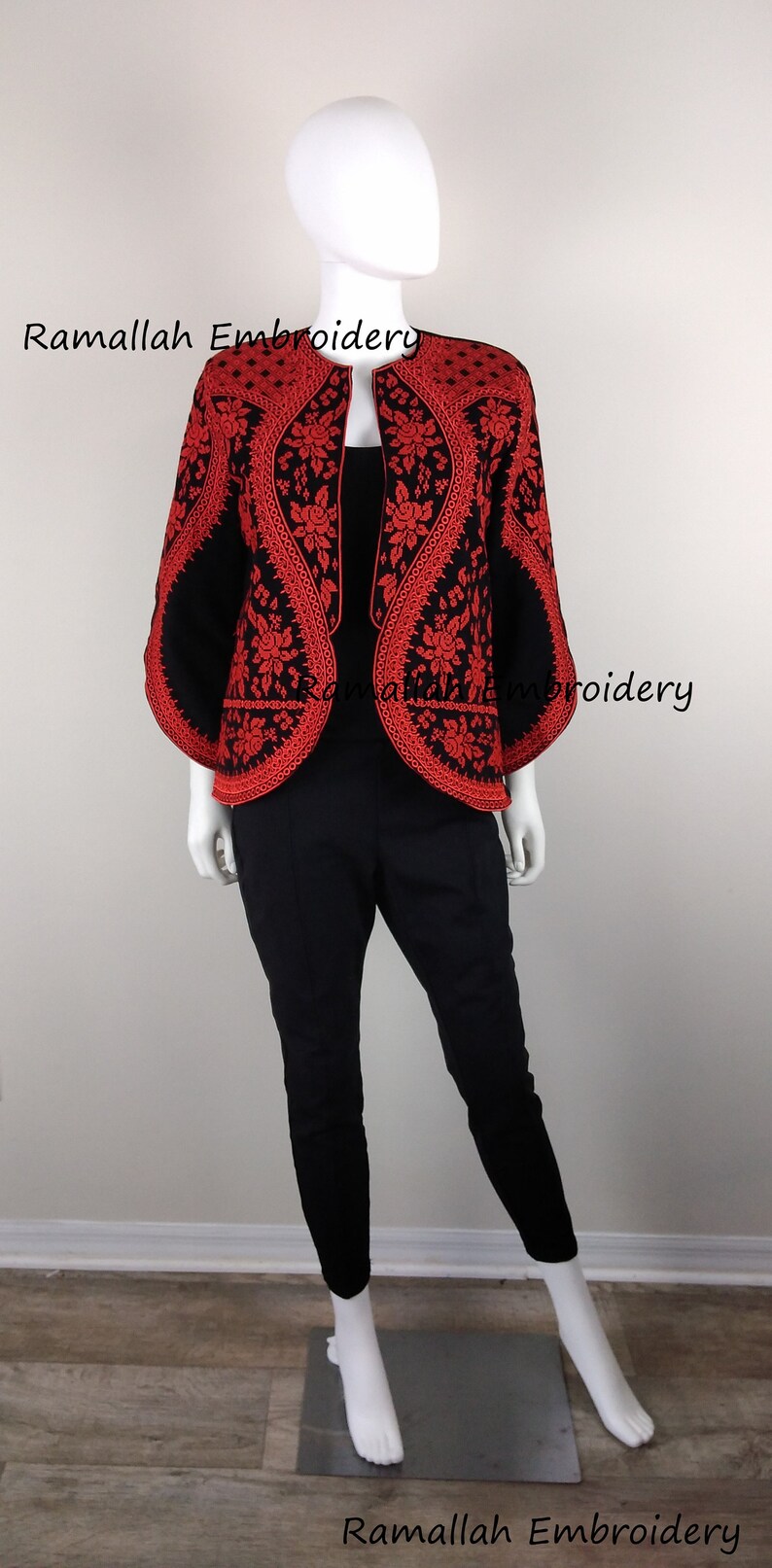 Palestinian Embroidery Stunning Jacket Amazing Tatreez From - Etsy
