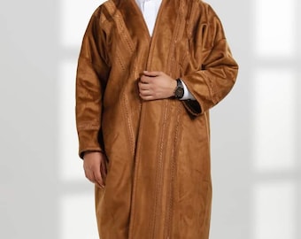 Farwa Fur Bisht Arabic Cloak Winter Coat Gray - Etsy