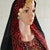 Palestinian Tatreez Tarha Scarf Headpiece Embroidery Black and Red With ...