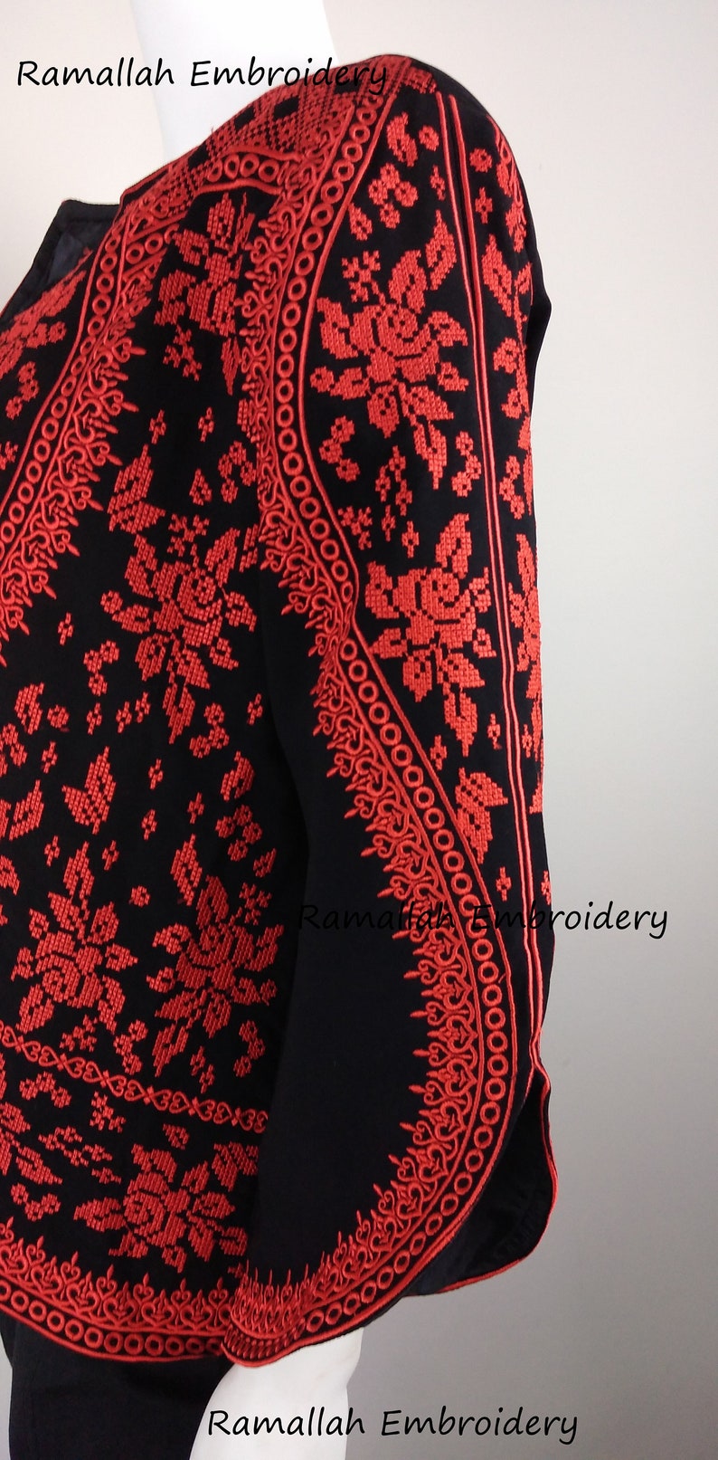 Palestinian Embroidery Stunning Jacket Amazing Tatreez From - Etsy