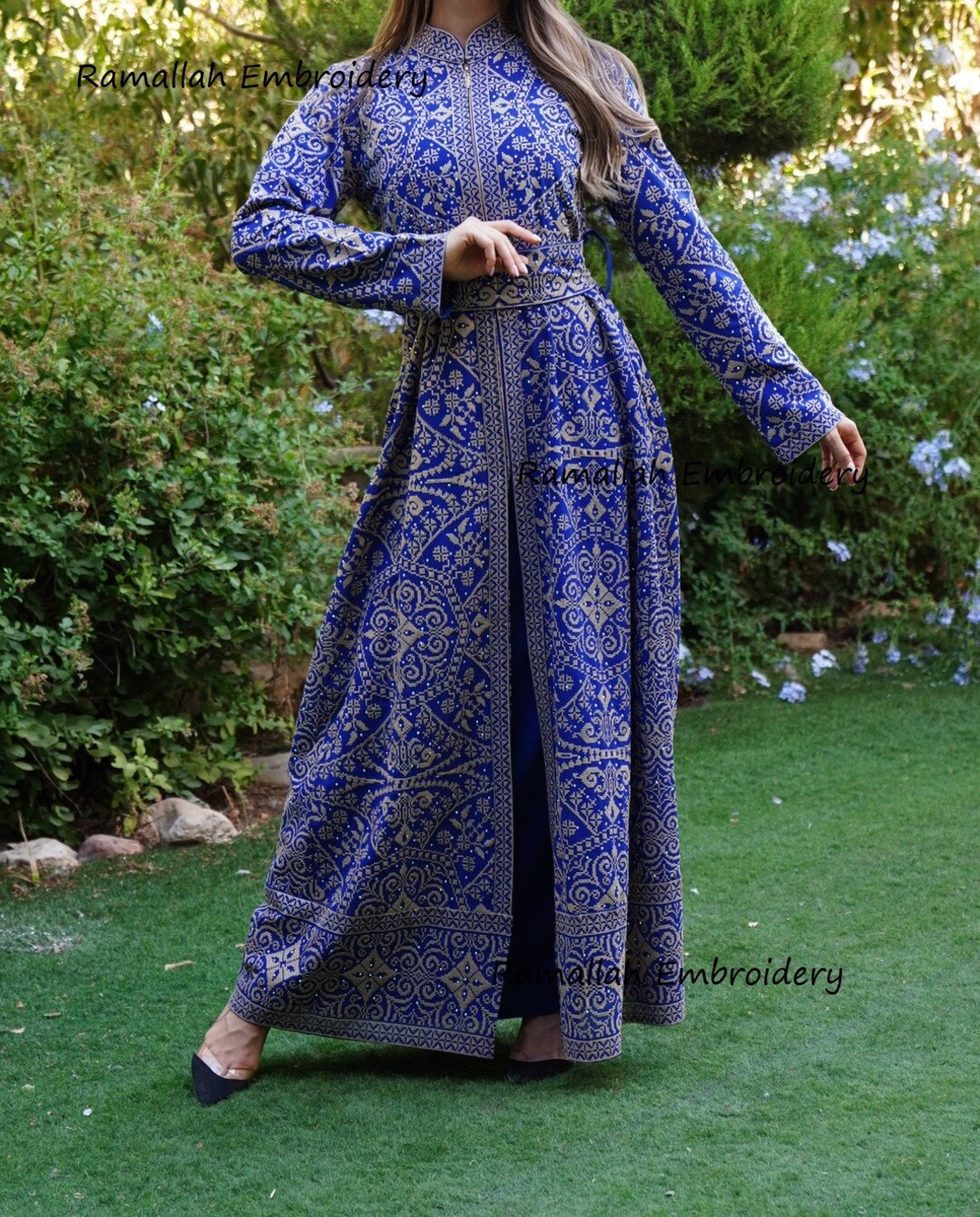 Palestinian Embroidery Amazing Maxi Dress With Skin Kaftan - Etsy