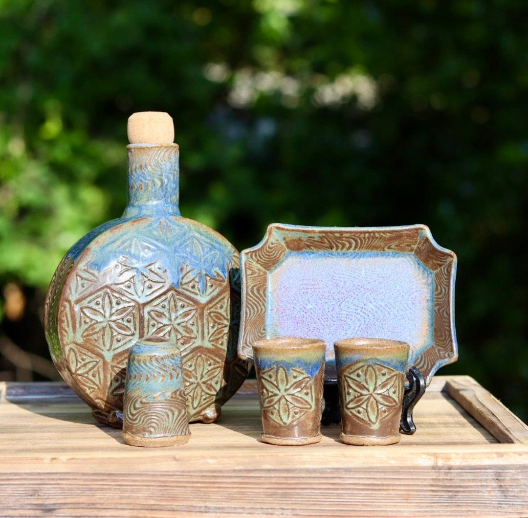 Sacred Geometry Tequila Set - Etsy