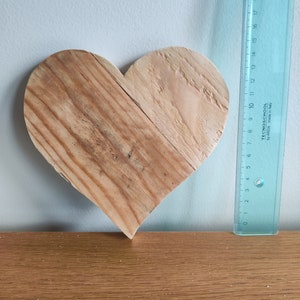 Handmade Wooden Heart - Various Sizes - Etsy UK