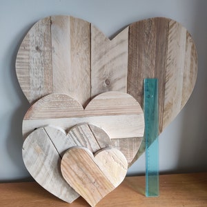 Handmade Wooden Heart - Various Sizes - Etsy UK