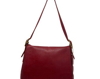 Red Coach Vintage Bag - Etsy