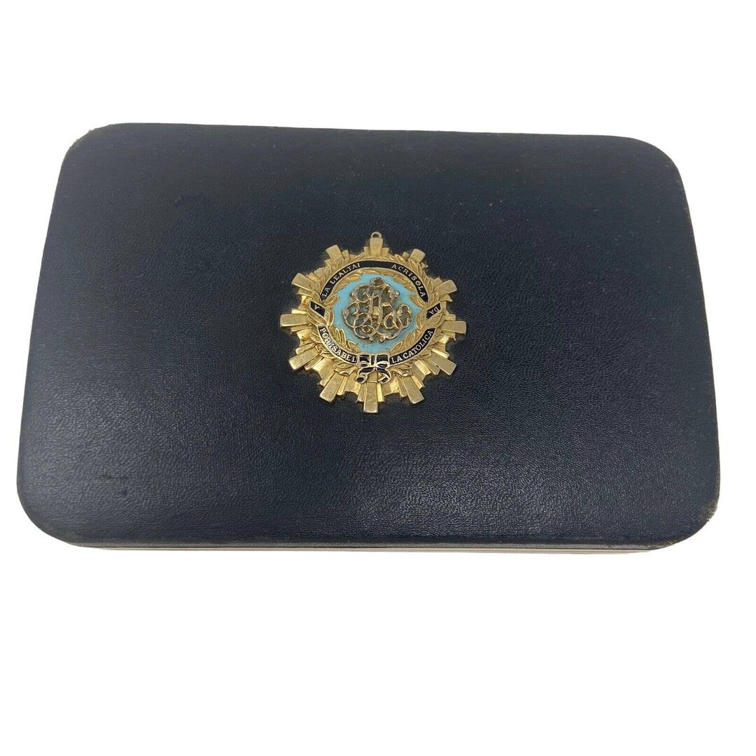 Vintage Heraldic Order of Isabella the Catholic Black Leather - Etsy