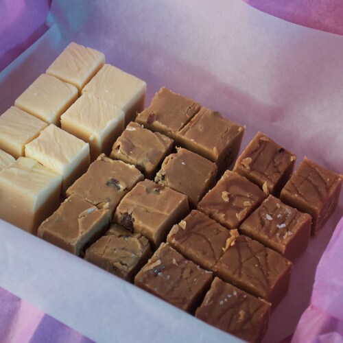 Medium Handmade Fudge Gift Box choose Any 2 Flavours Gluten - Etsy UK