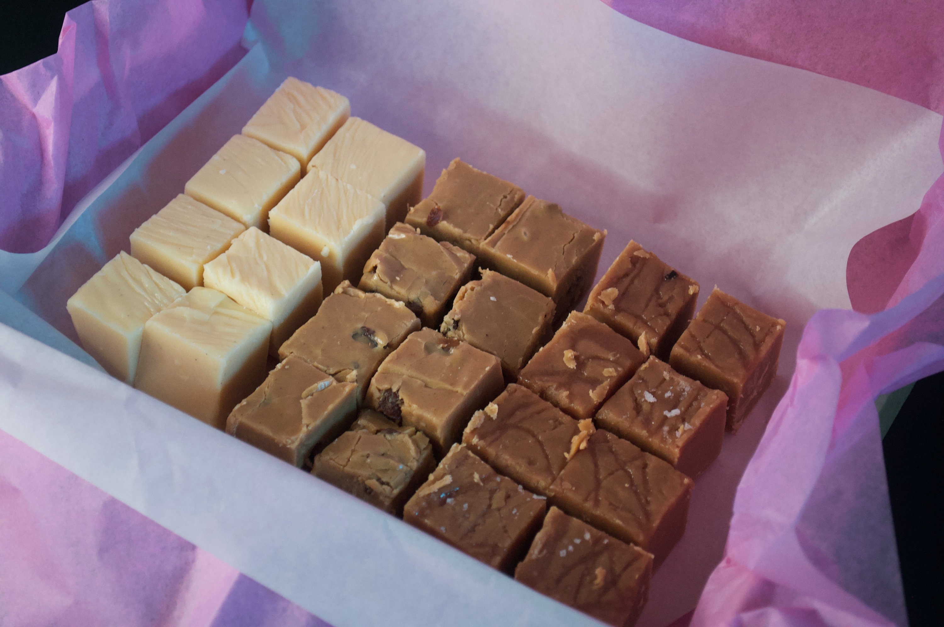 Fudge Postal Box Various Flavours - Etsy UK