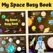 Space Busy Book Pre-k Learning Binder Kindergarten Busy - Etsy