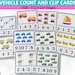 Vehicle Count and Clip Cards 1-10, Number Counting Activity, Prek Math ...