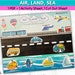 Transportation Sorting Game: Air, Land & Sea Preschool Printable (PDF ...