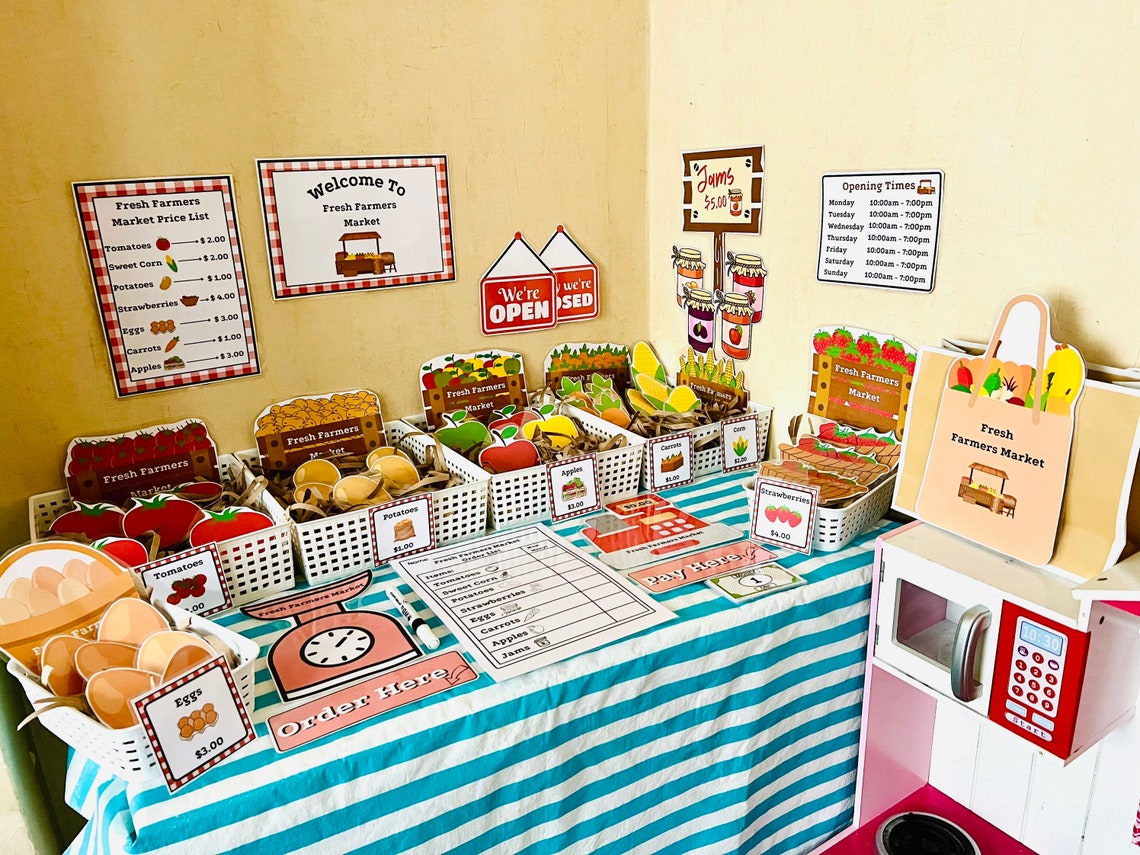 Farmers Market Kit, Dramatic Play Centre Props, Farmers Market ...